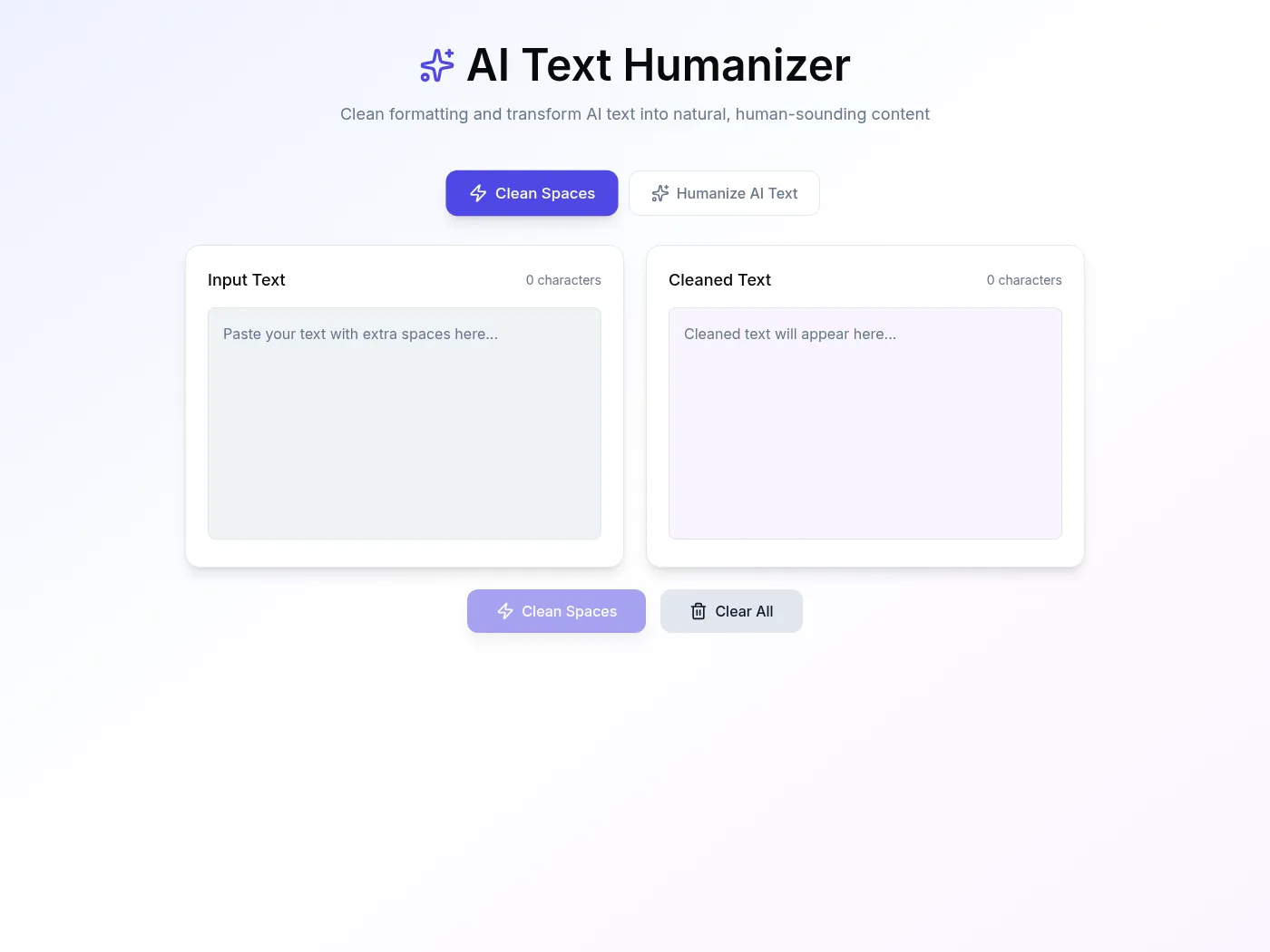Chat Text Space Cleaner