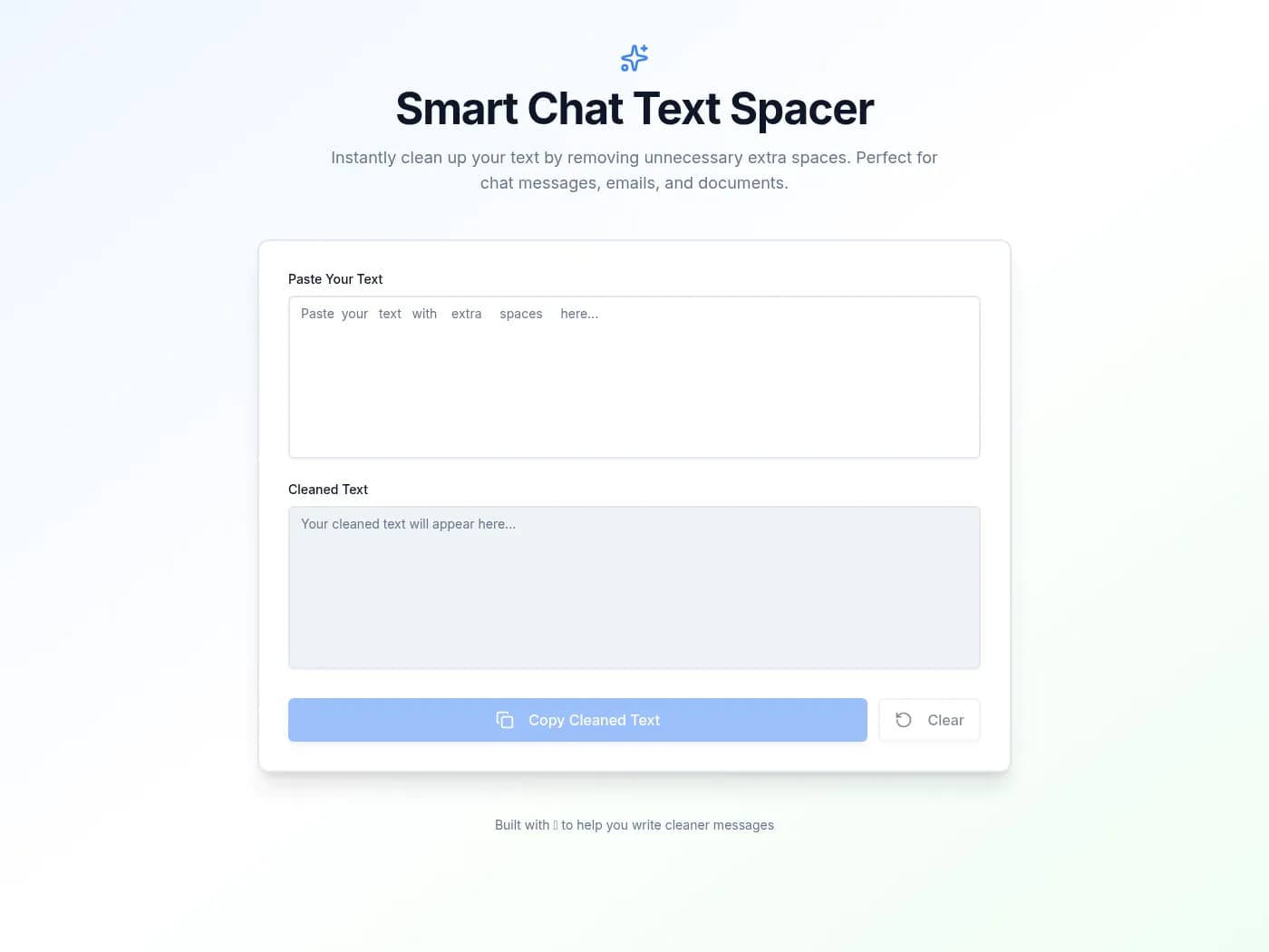 Smart Chat Text Spacer
