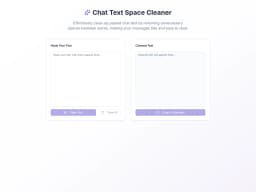 Chat Text Space Cleaner
