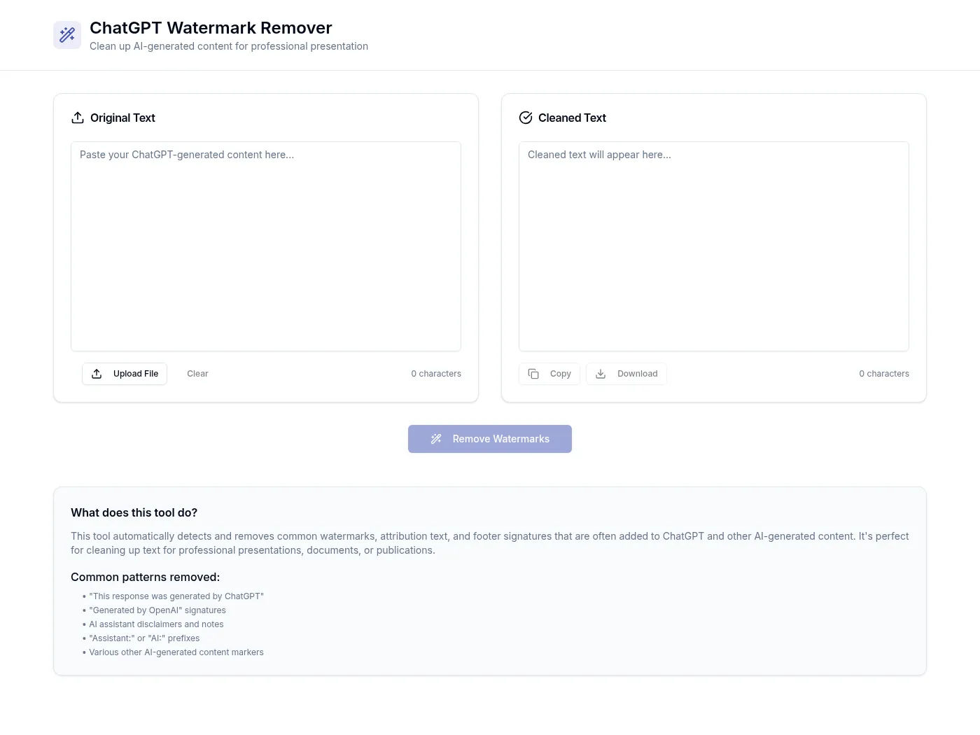Chatbot Watermark Remover
