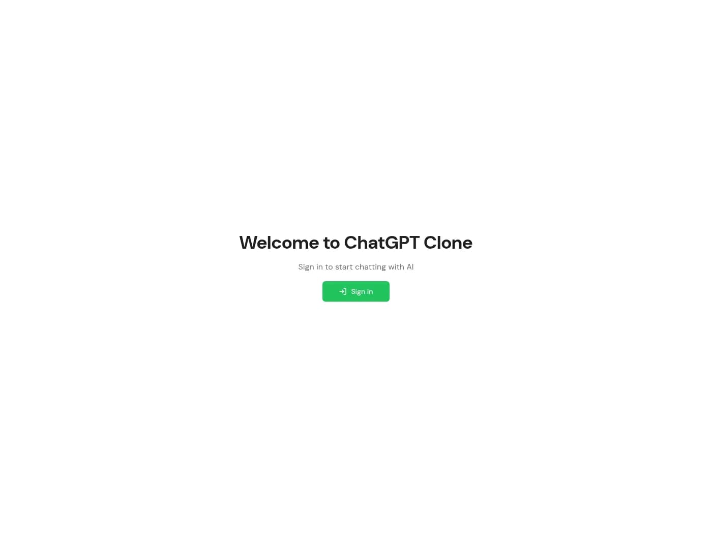 ChatGPT Clone
