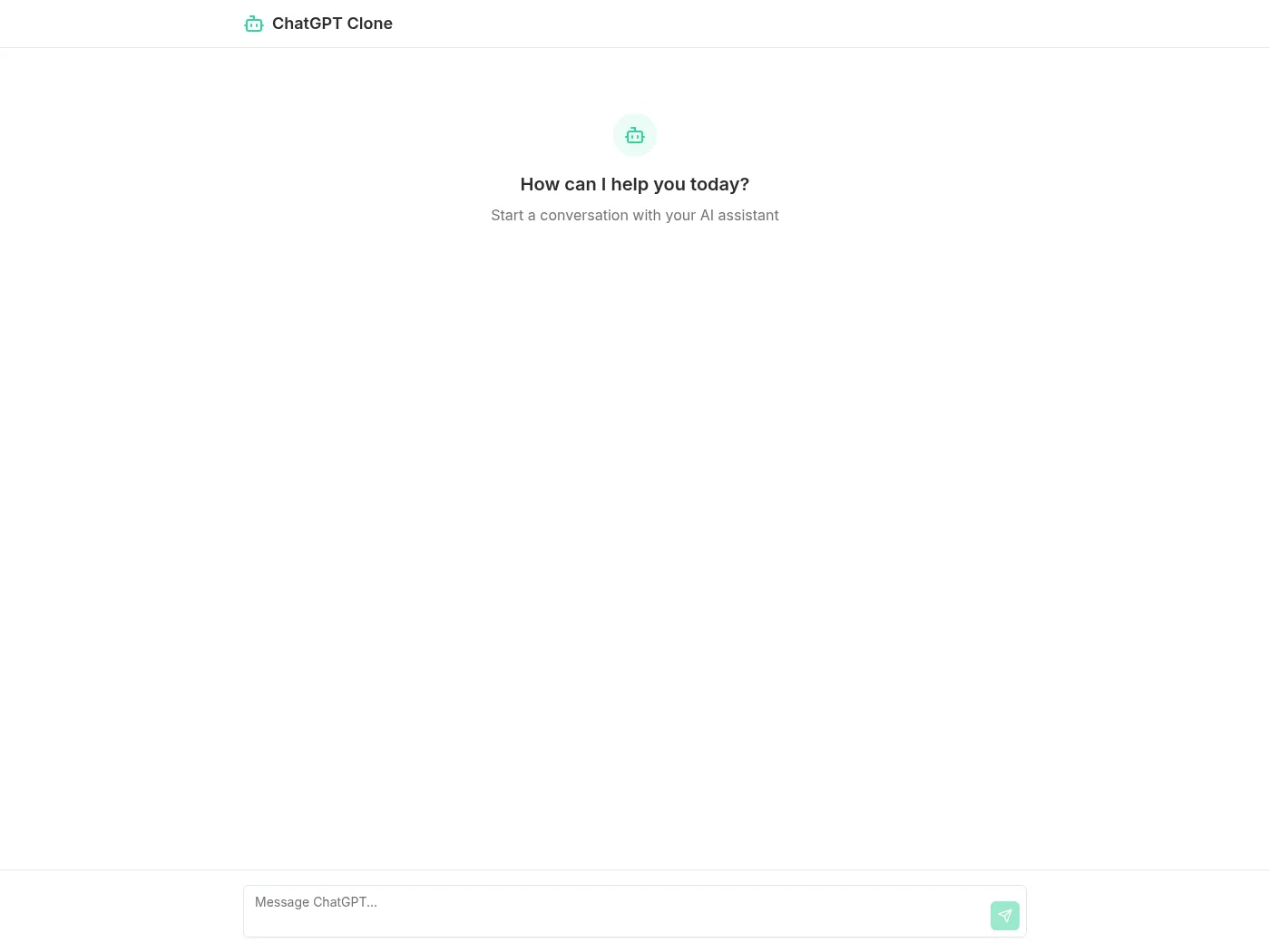 ChatGPT Clone – Conversational AI Web App