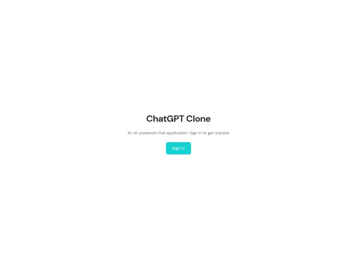 ChatGPT Clone