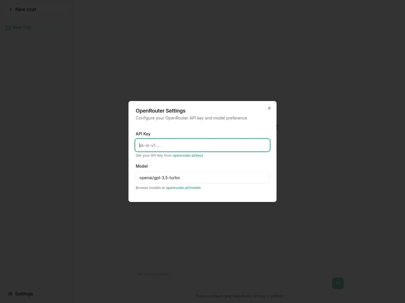 ChatGPT.com Clone with OpenRouter API Integration