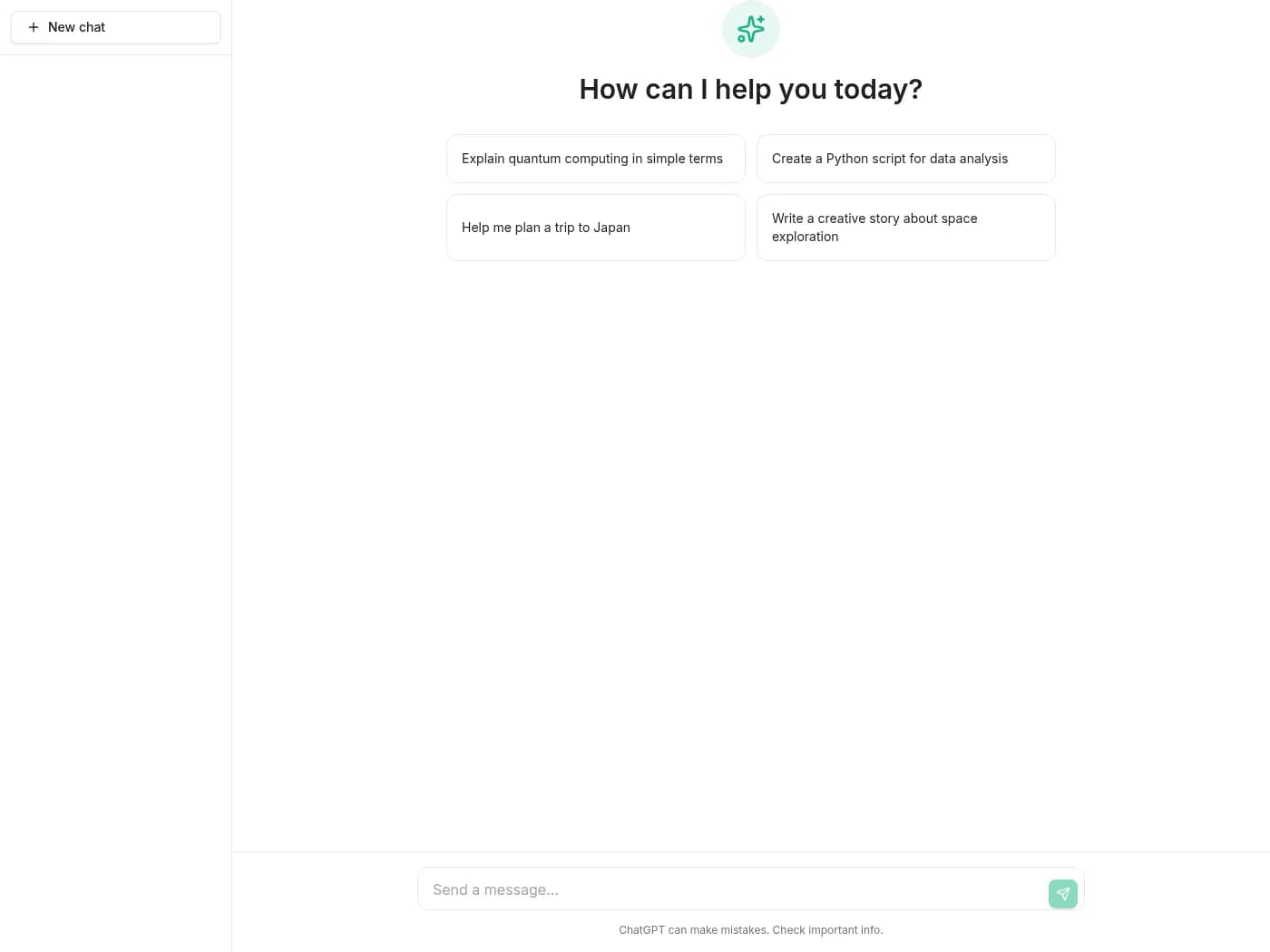 ChatGPT.com Clone Web App