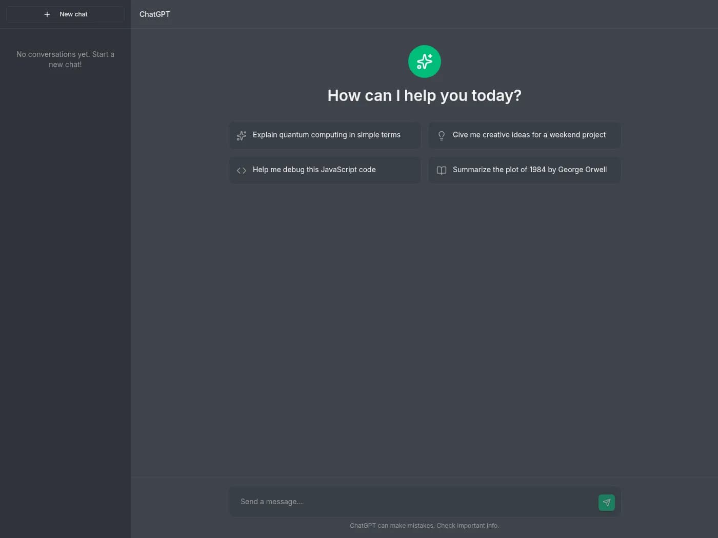 ChatGPT.com Web Clone