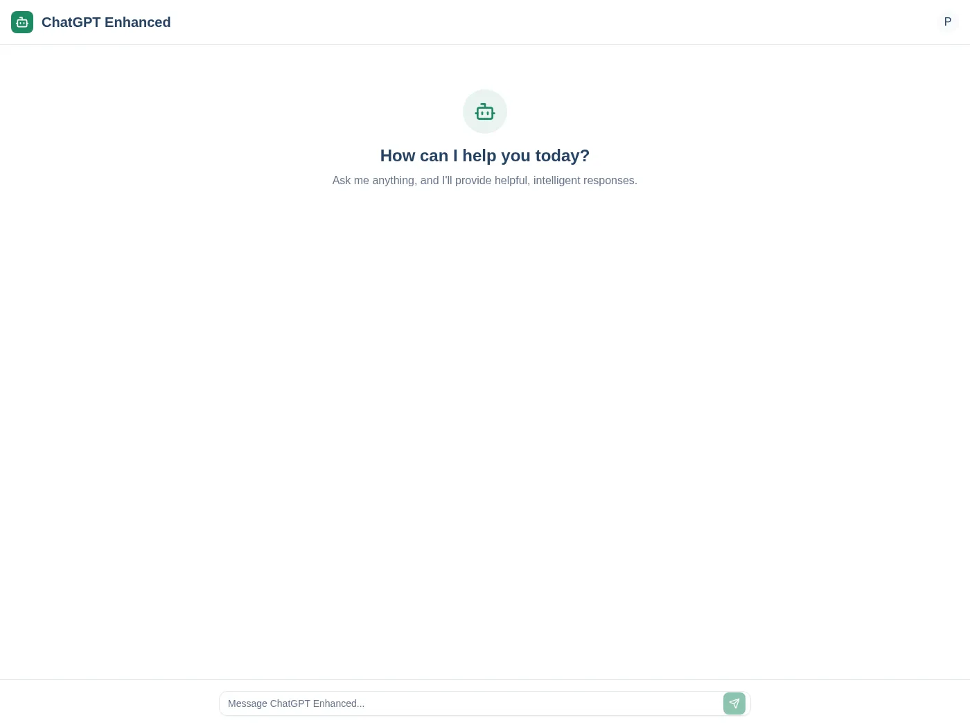 ChatGPT Enhanced Web App