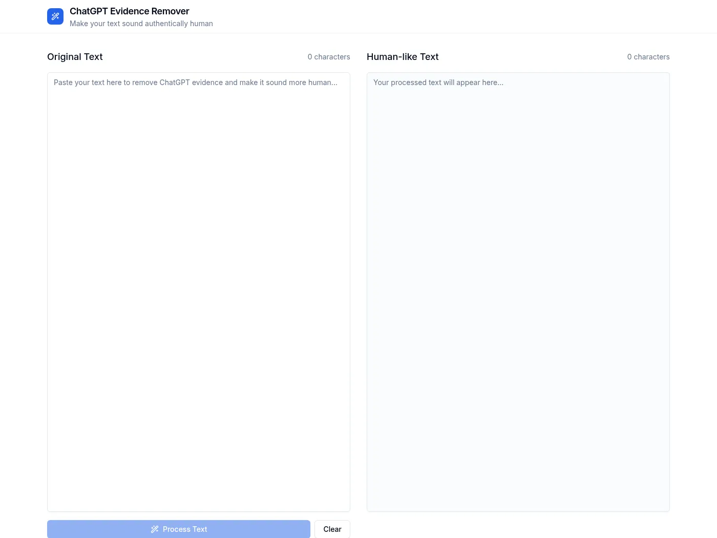ChatGPT Evidence Remover Chat