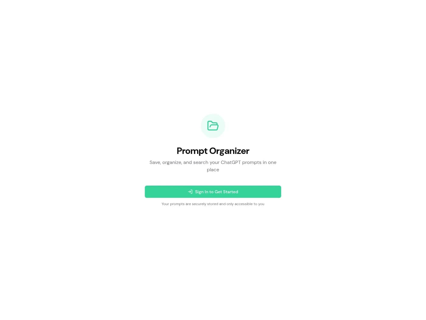 Prompt Organizer for ChatGPT Users