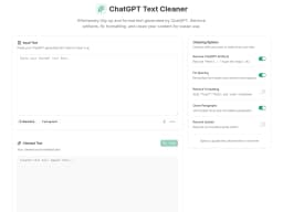 ChatGPT Text Cleaner