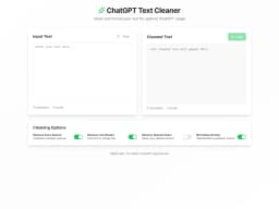 ChatGPT Text Cleaner