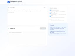 ChatGPT Text Cleaner