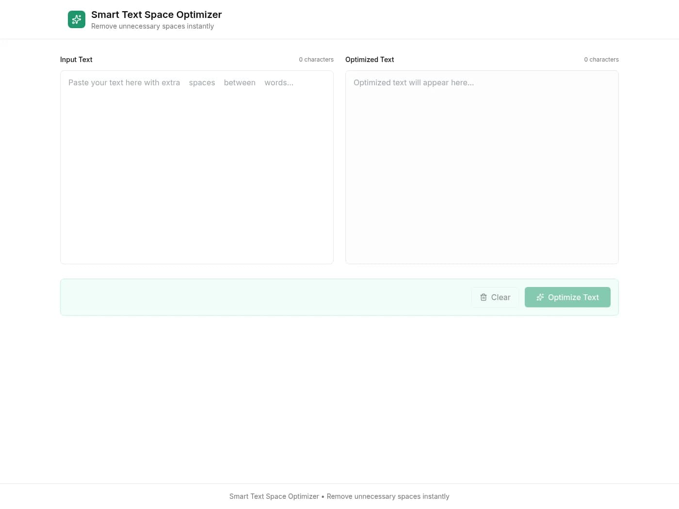 ChatGPT Smart Text Space Optimizer