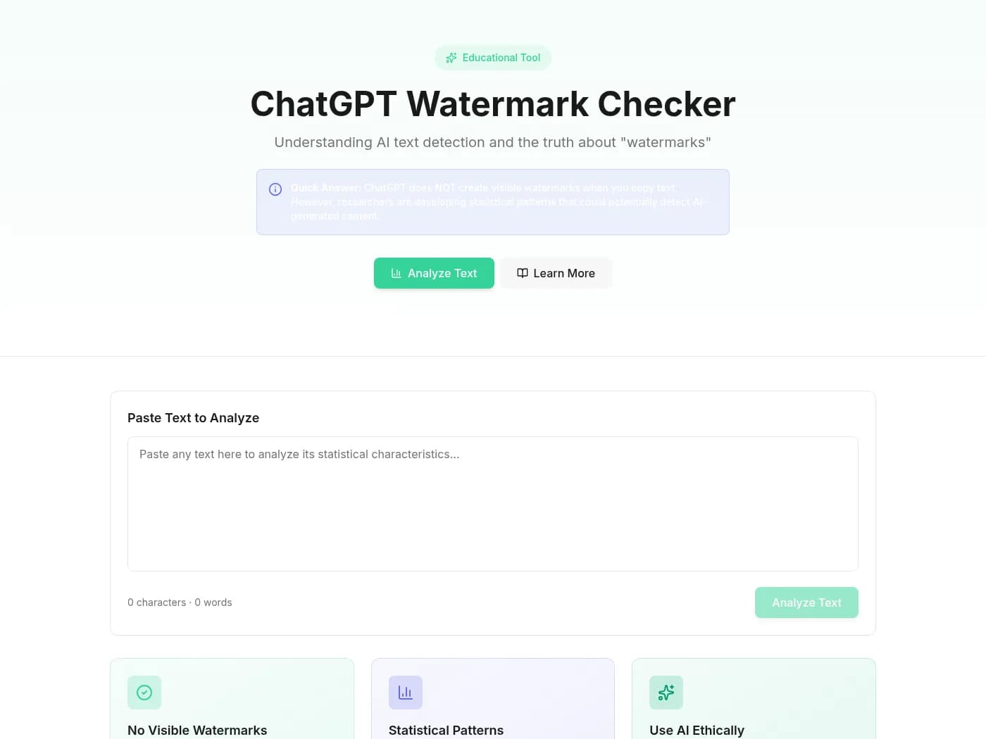 ChatGPT Watermark Checker