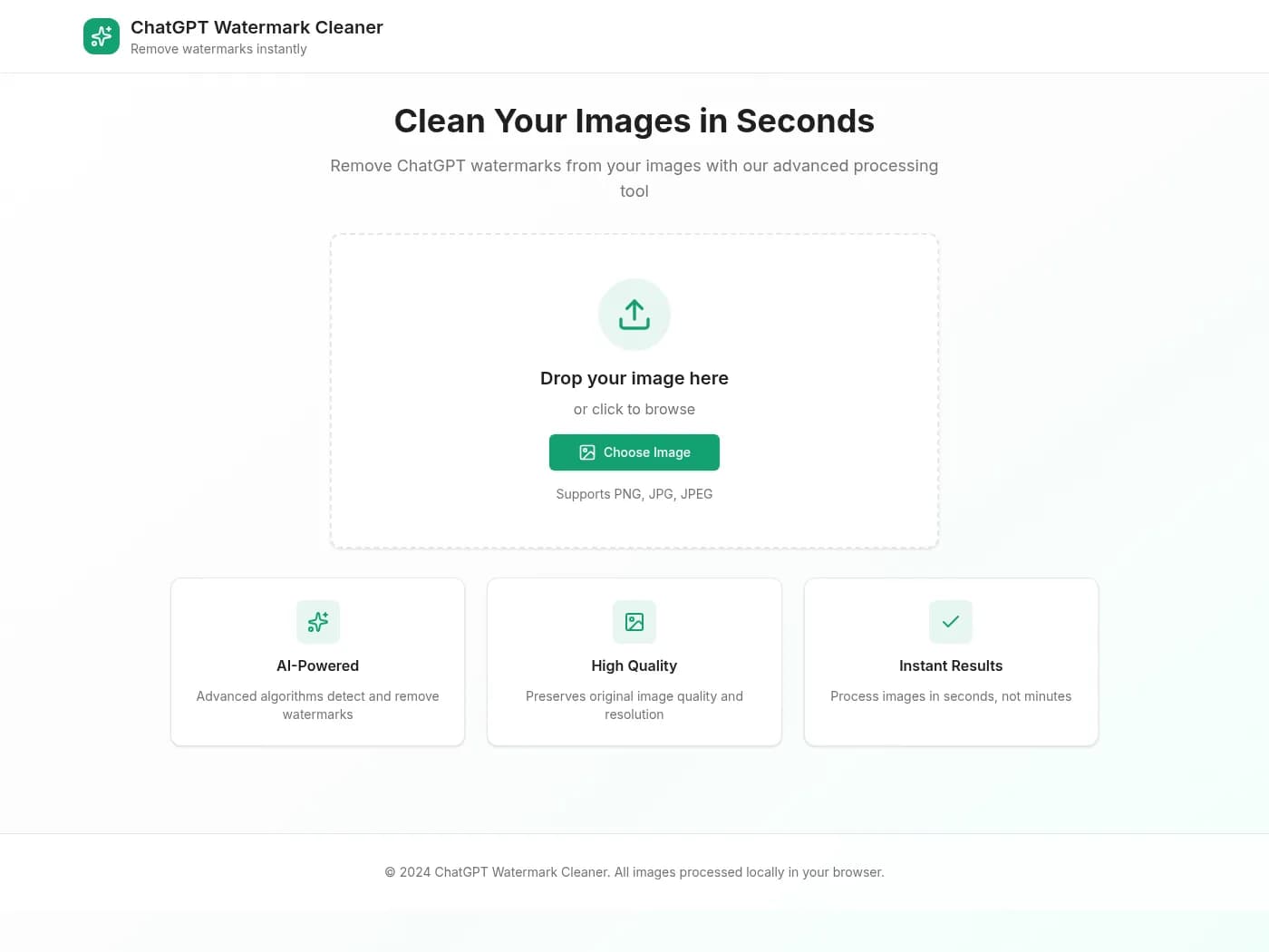ChatGPT Watermark Cleaner