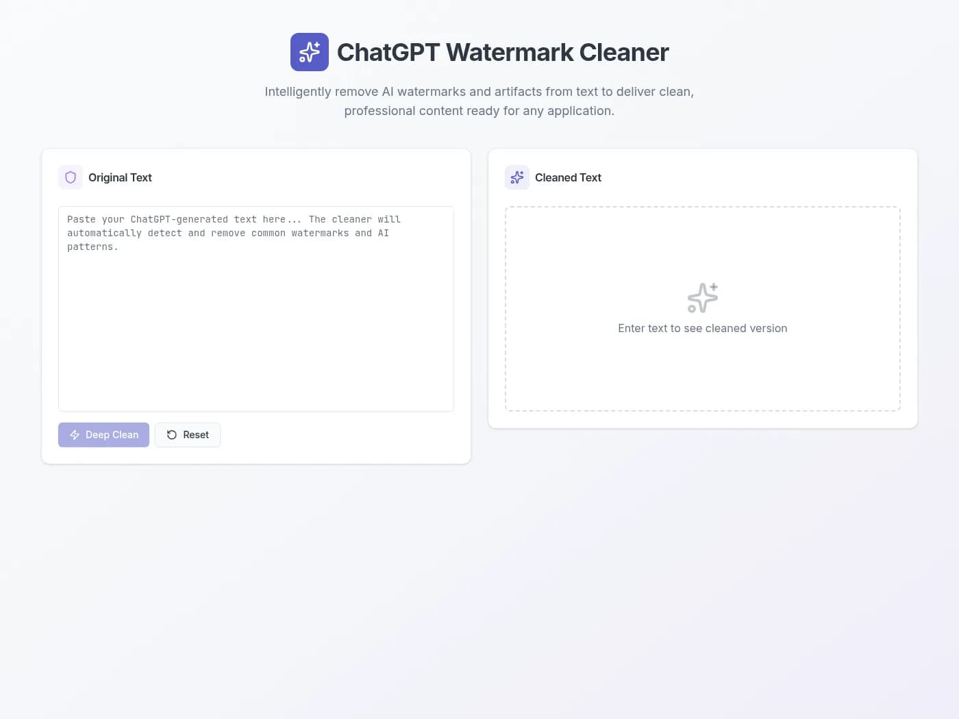 ChatGPT Watermark Cleaner