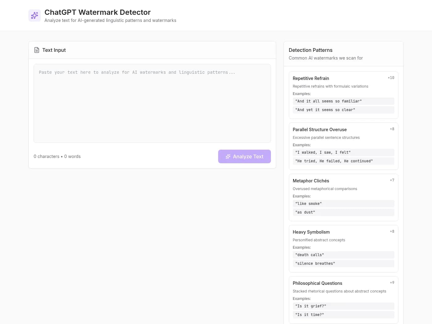 ChatGPT Watermark Detector for Textual Content