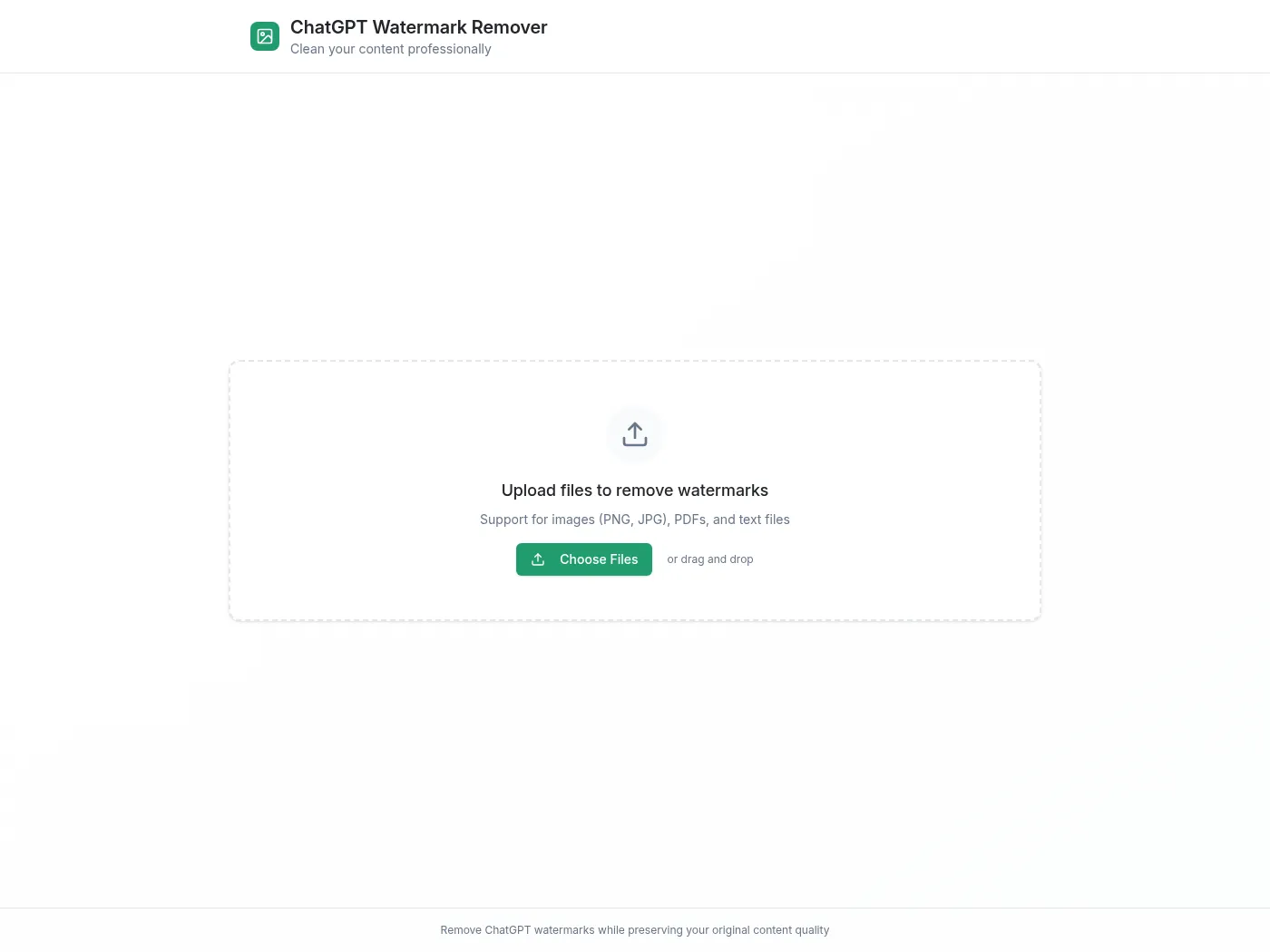 ChatGPT Watermark Remover