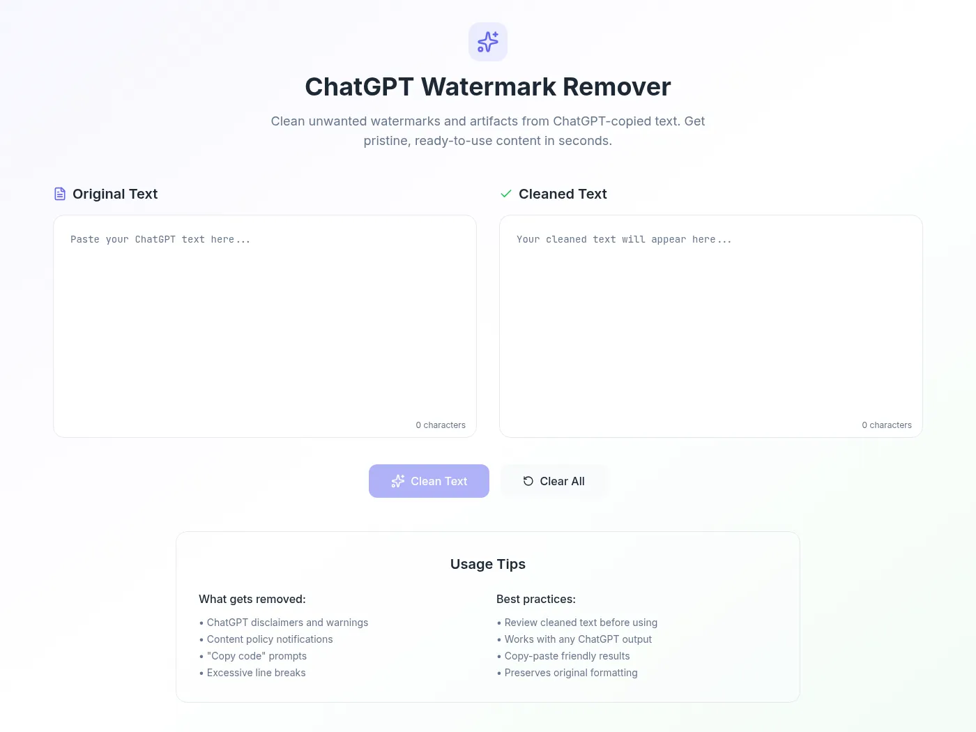 ChatGPT Watermark Remover