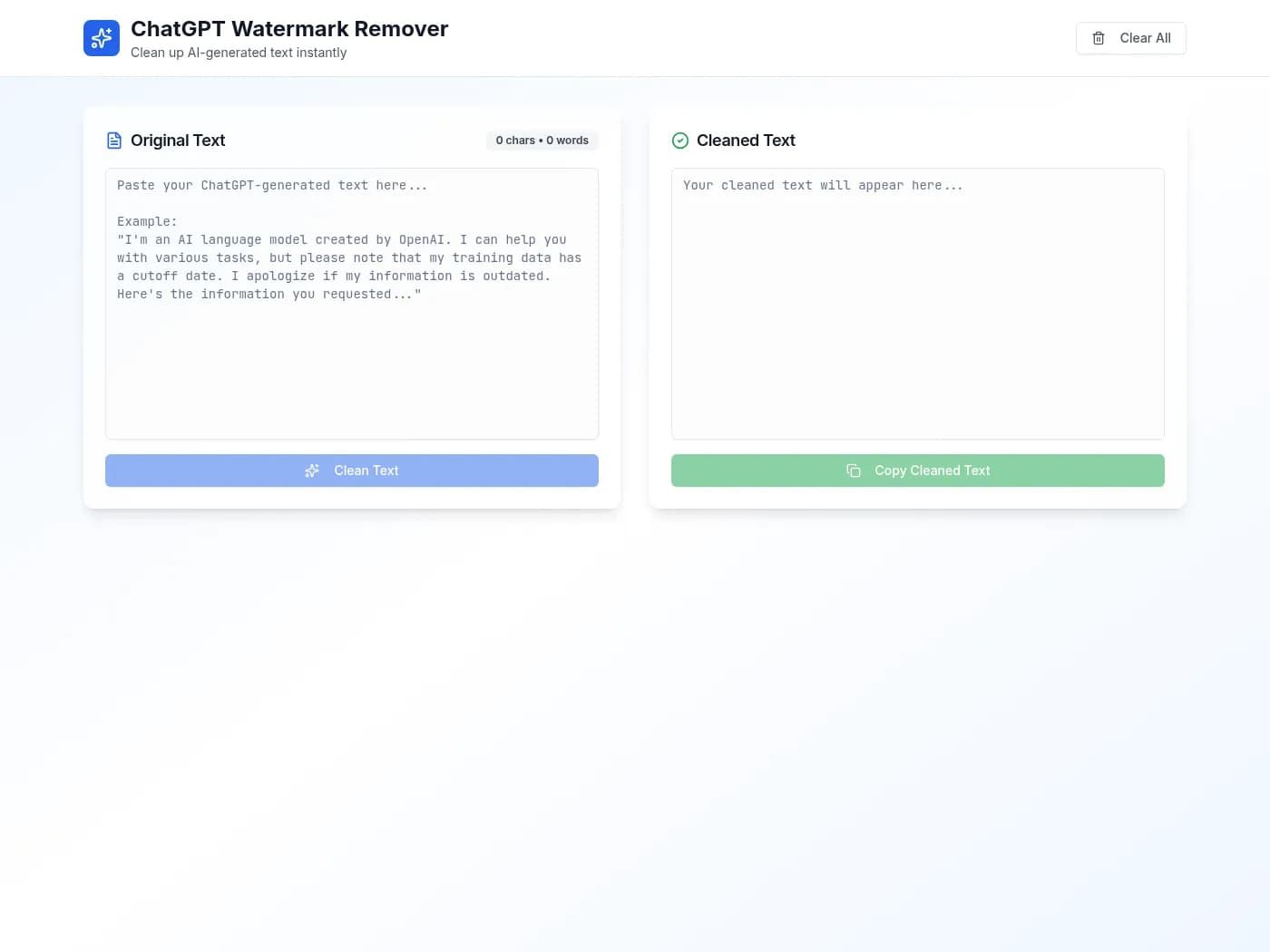 ChatGPT Watermark Remover