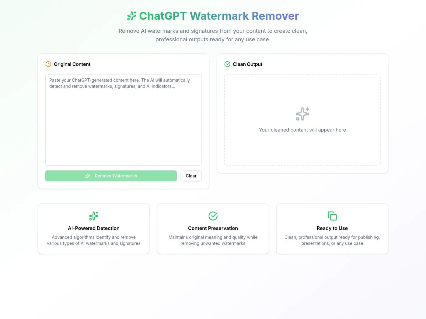 ChatGPT Watermark Remover