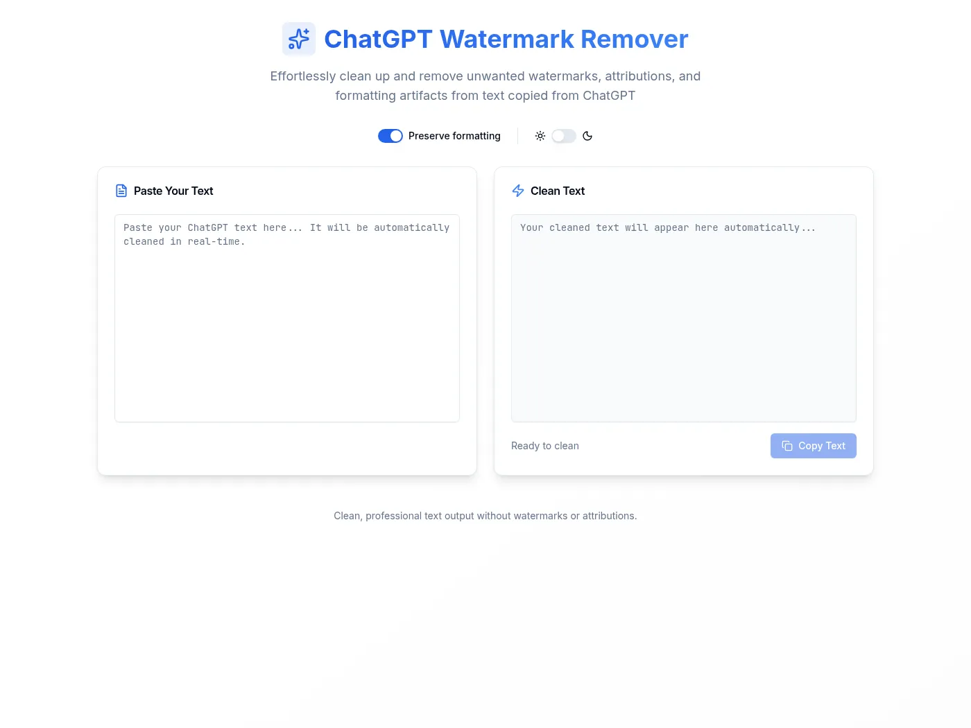 ChatGPT Watermark Remover