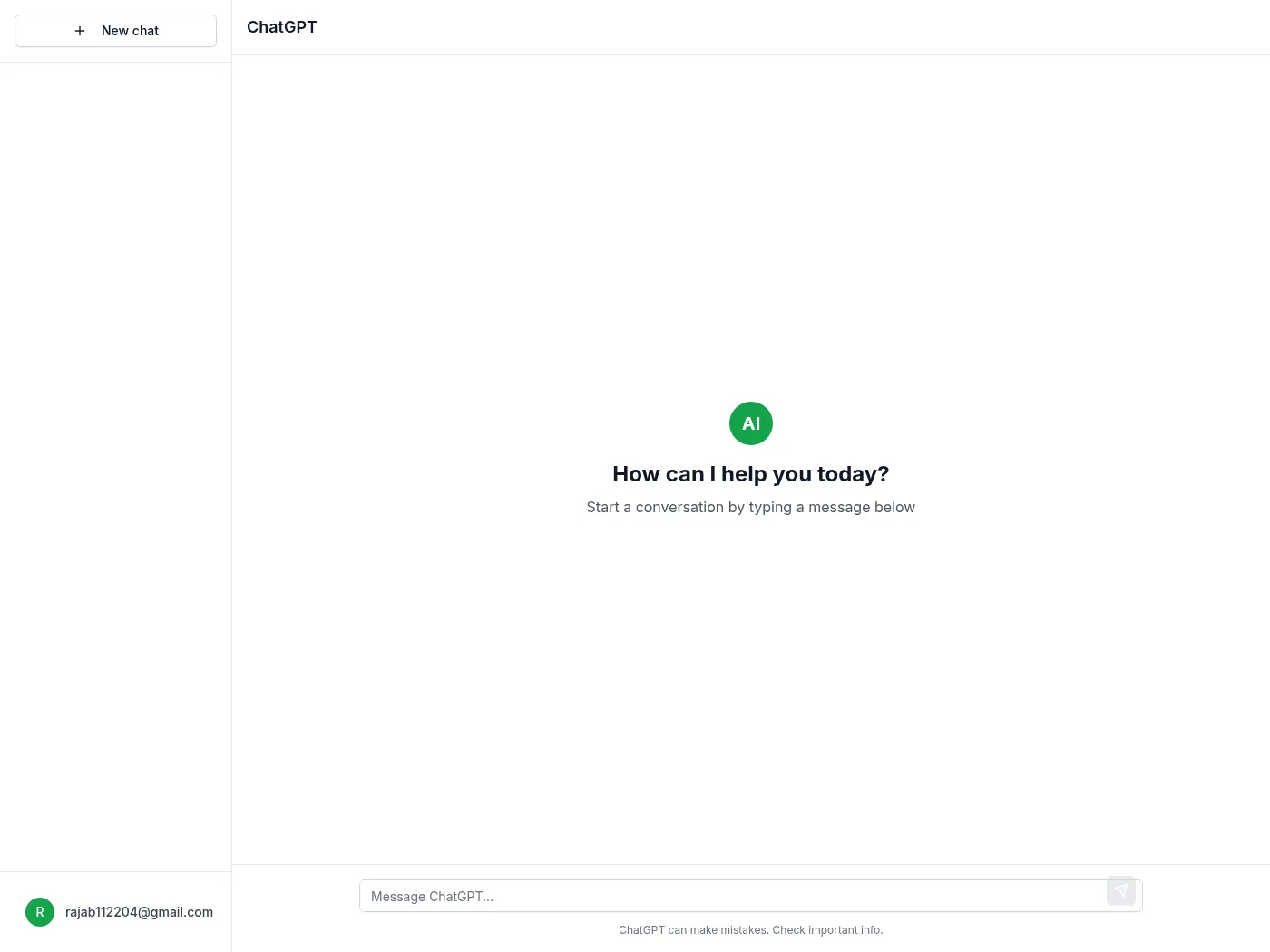 ChatGPT Web Clone