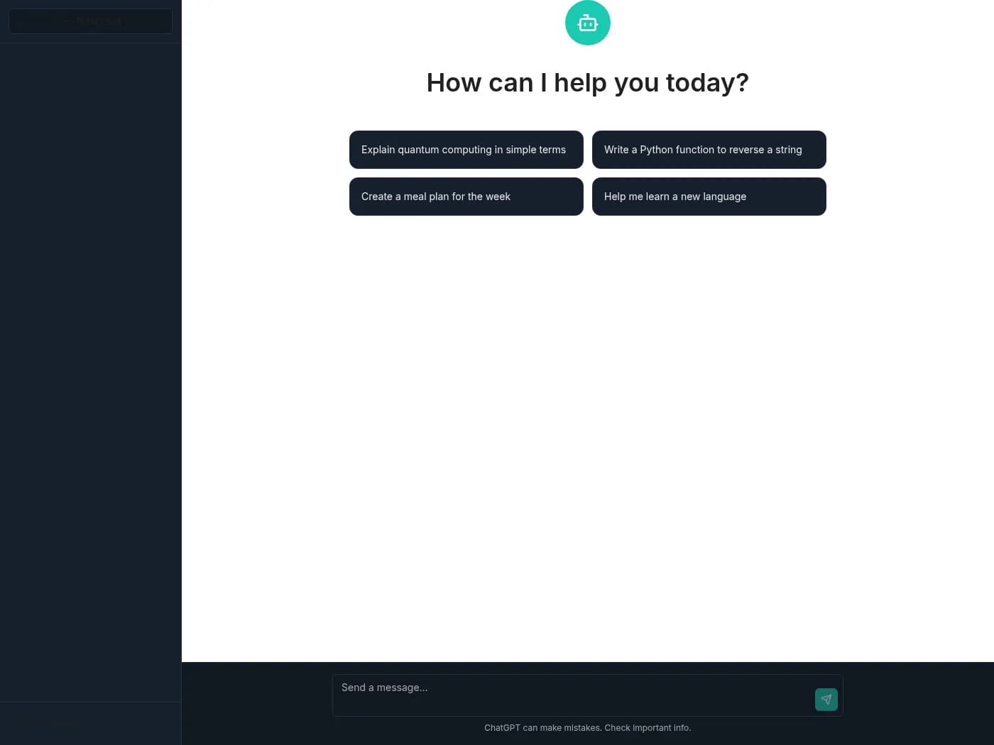 ChatGPT Web Clone