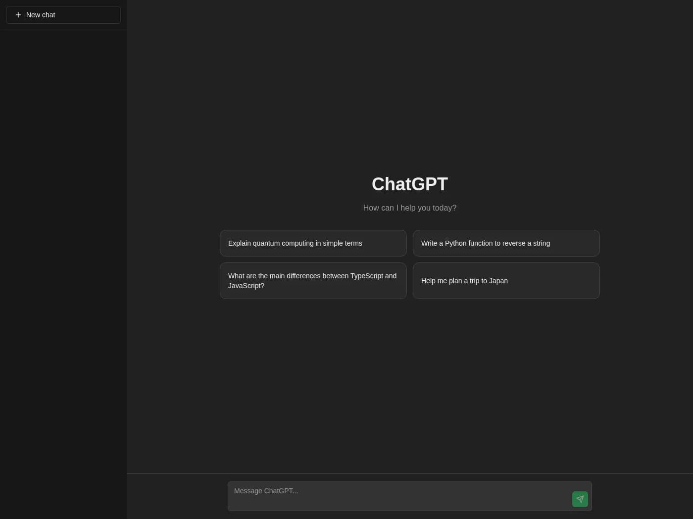 ChatGPT Web Clone