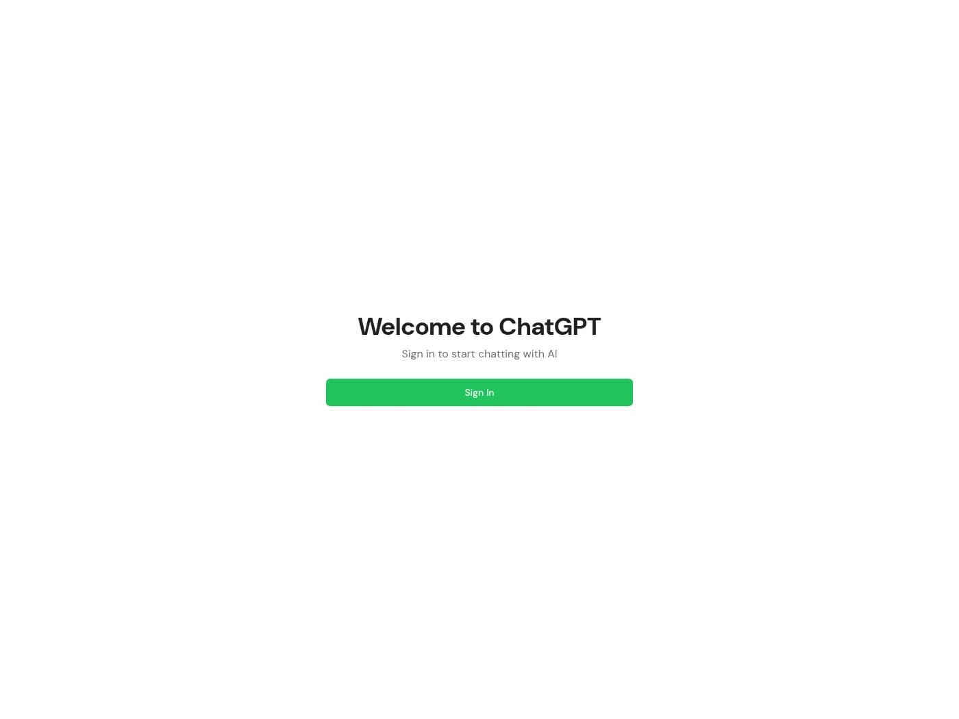 ChatGPT Web Clone