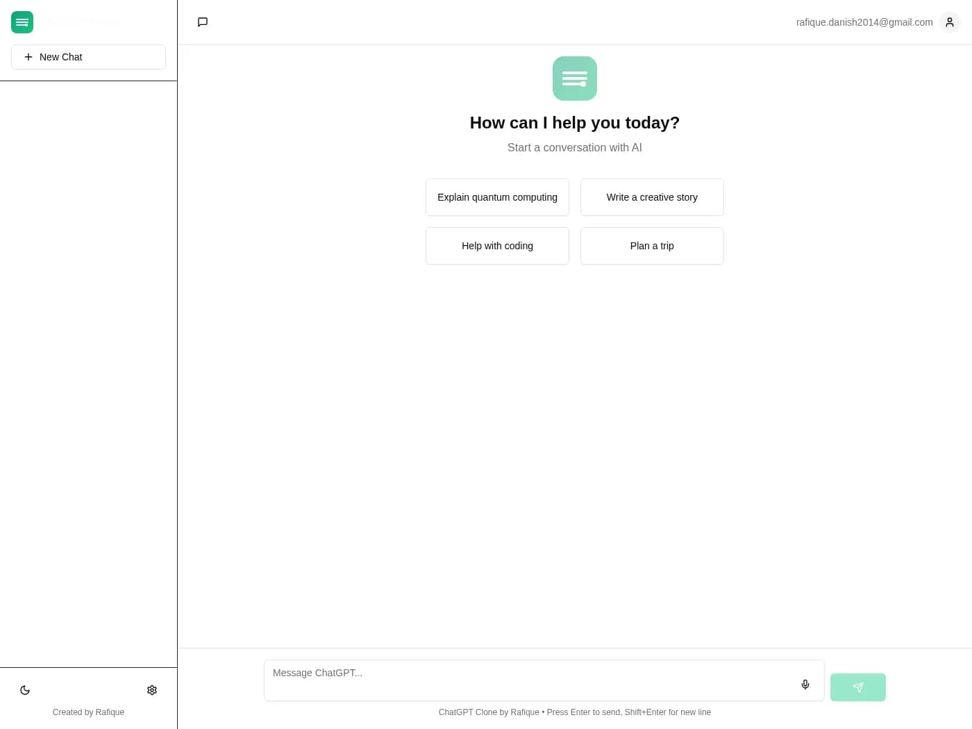 ChatGPT Web Clone