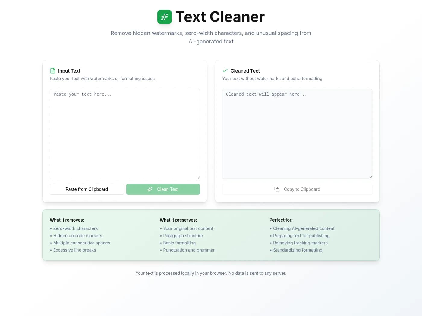 ChatGPT5 Watermark and Formatting Cleaner