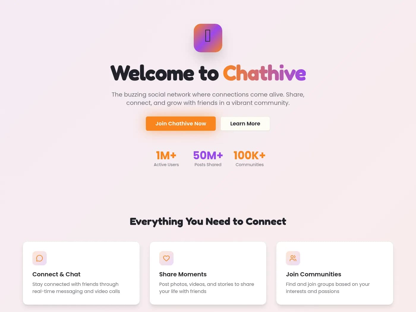 Chathive Social Network