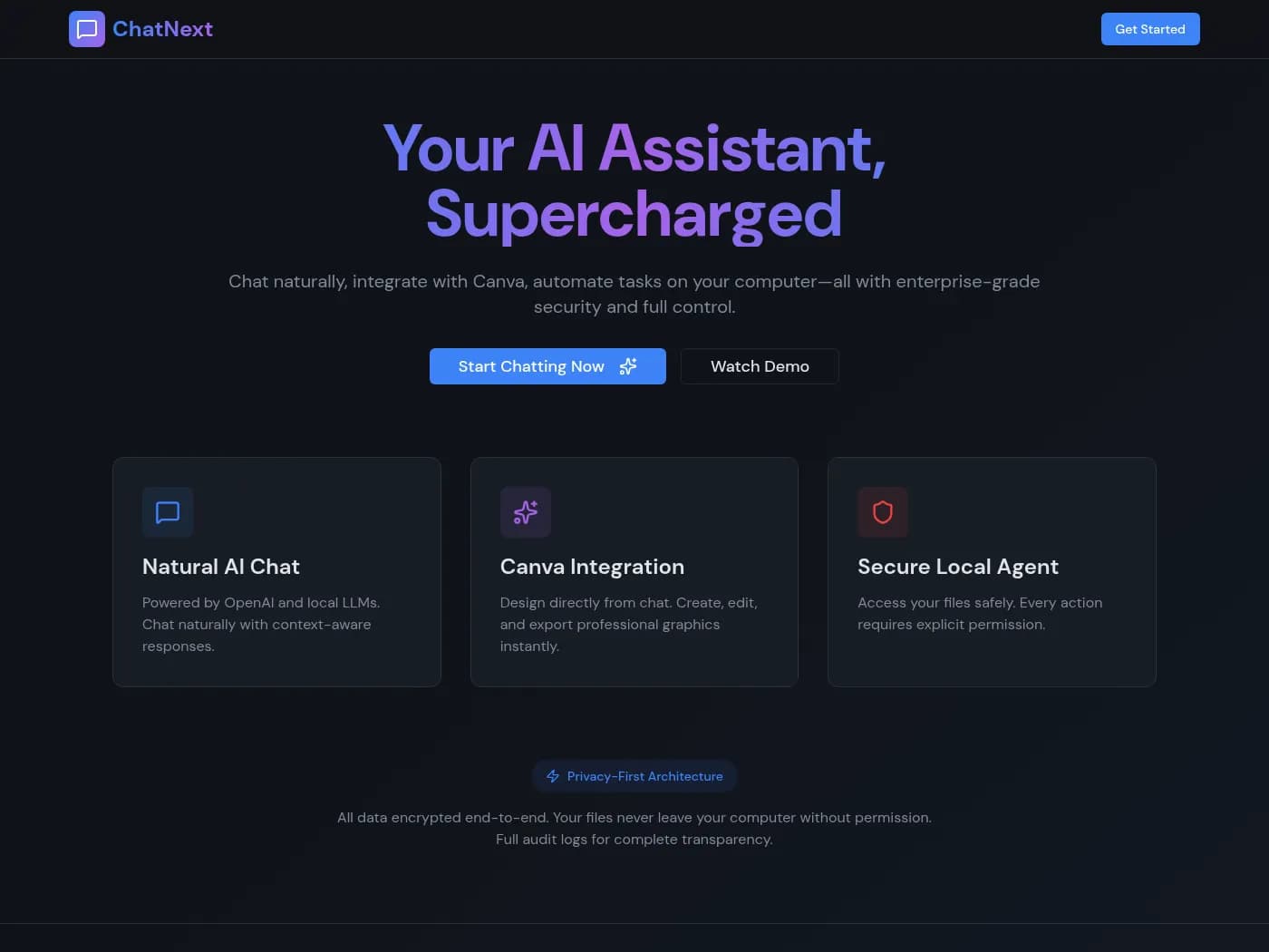 ChatNext AI Assistant Platform