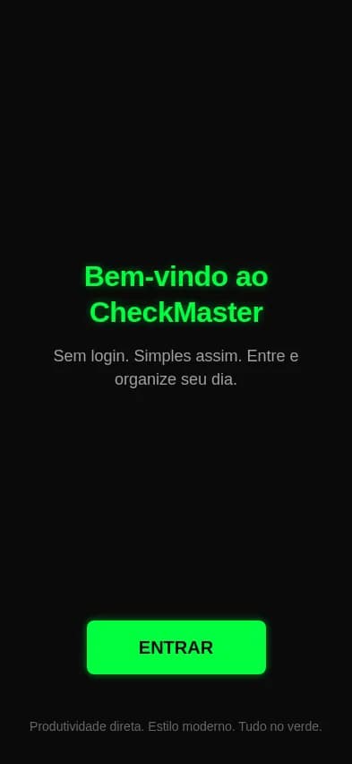 CheckMaster – Controle Moderno da Sua Rotina