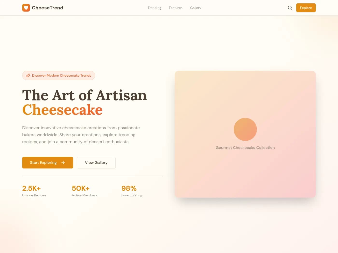 CheeseCake Trend Page