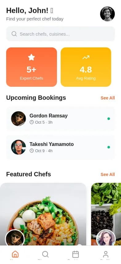 ChefConnect: Premier Cook-Hailing Mobile Platform for On-Demand Home Dining