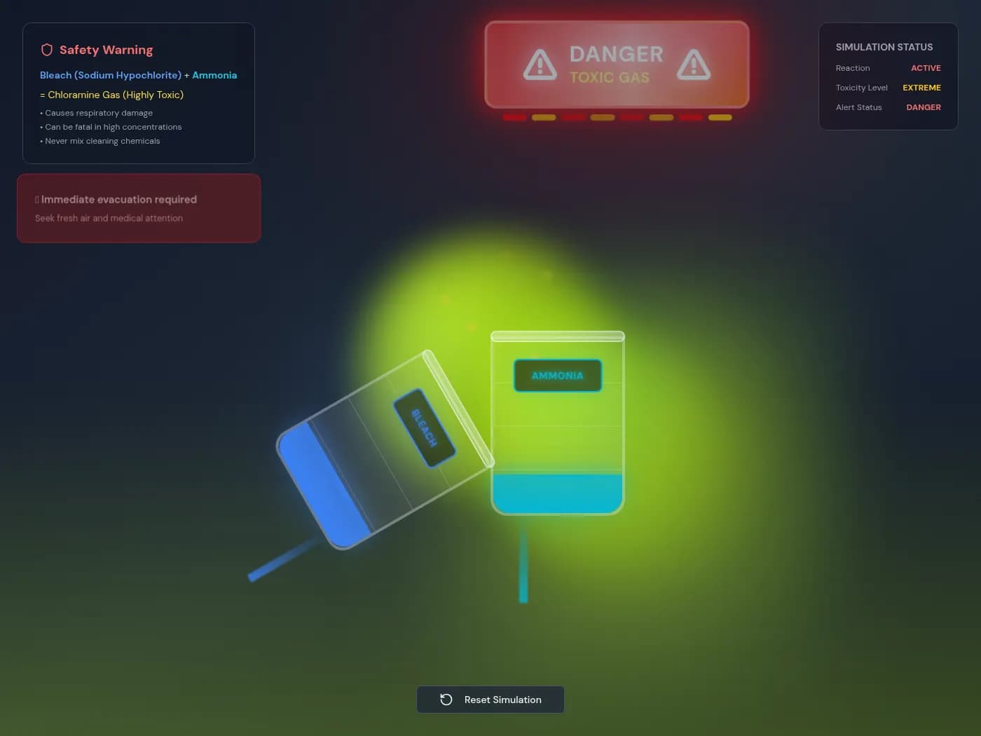 ChemSafe 3D: Cinematic Chemical Safety Simulation