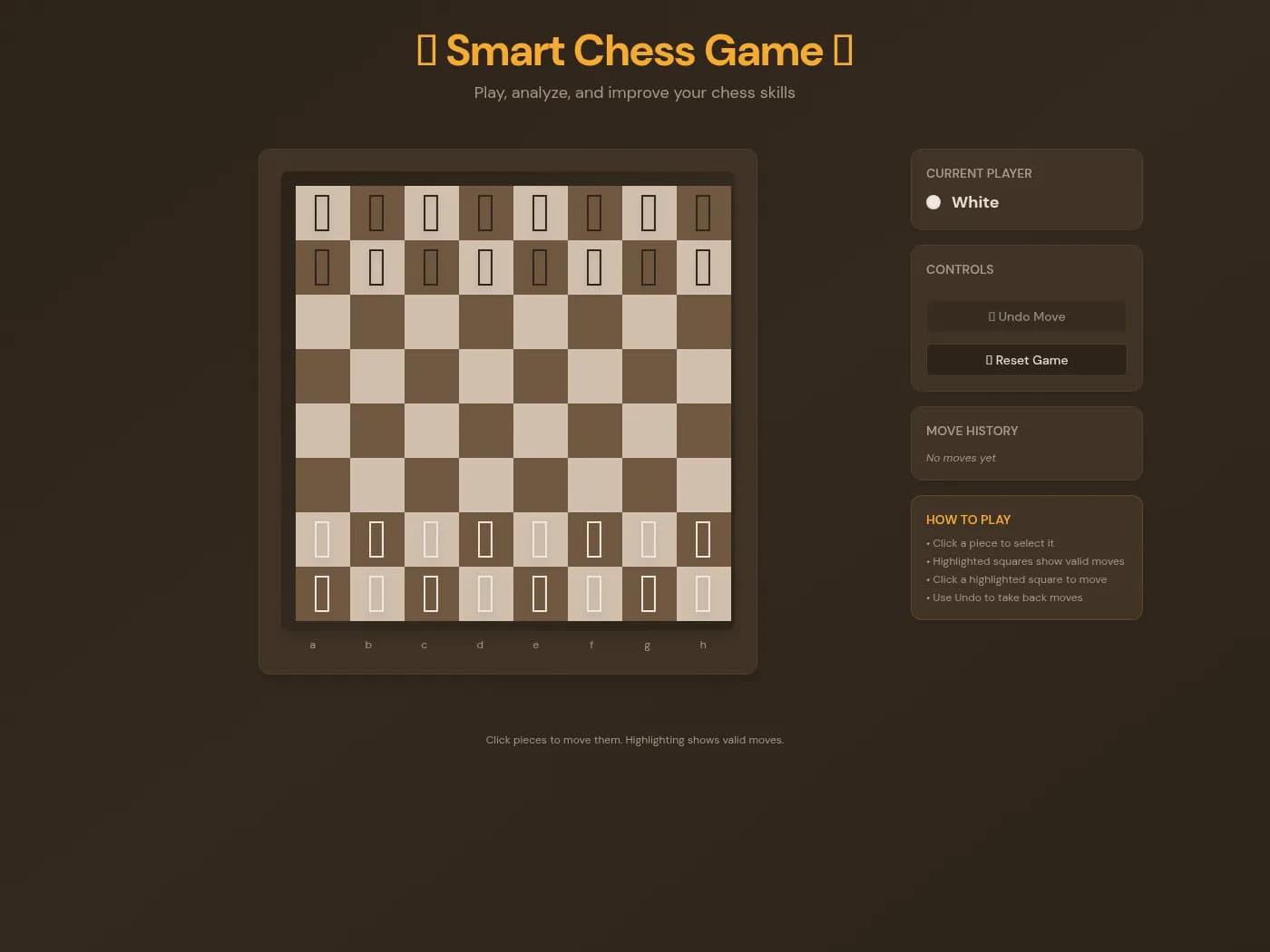 Smart Chess Web Game