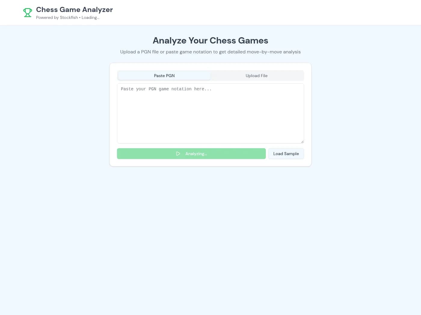 Chess Game Analyzer & Move Classifier