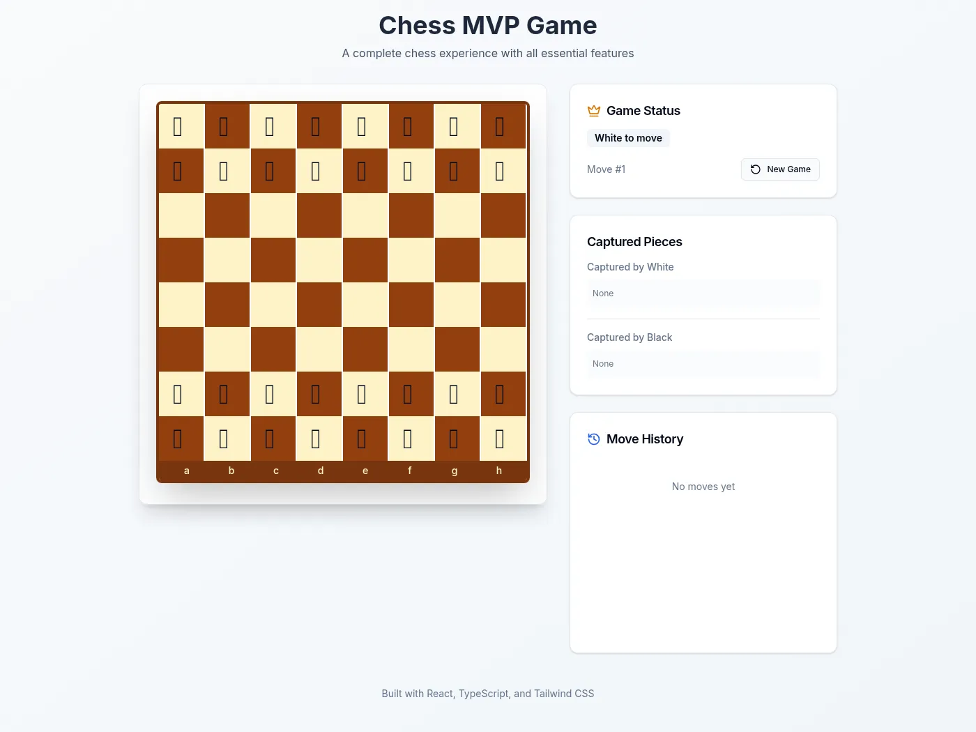 Chess MVP Game