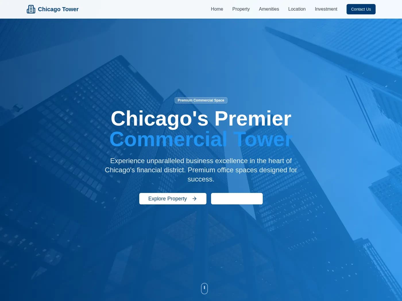 Chicago Commercial Building Presentation Website