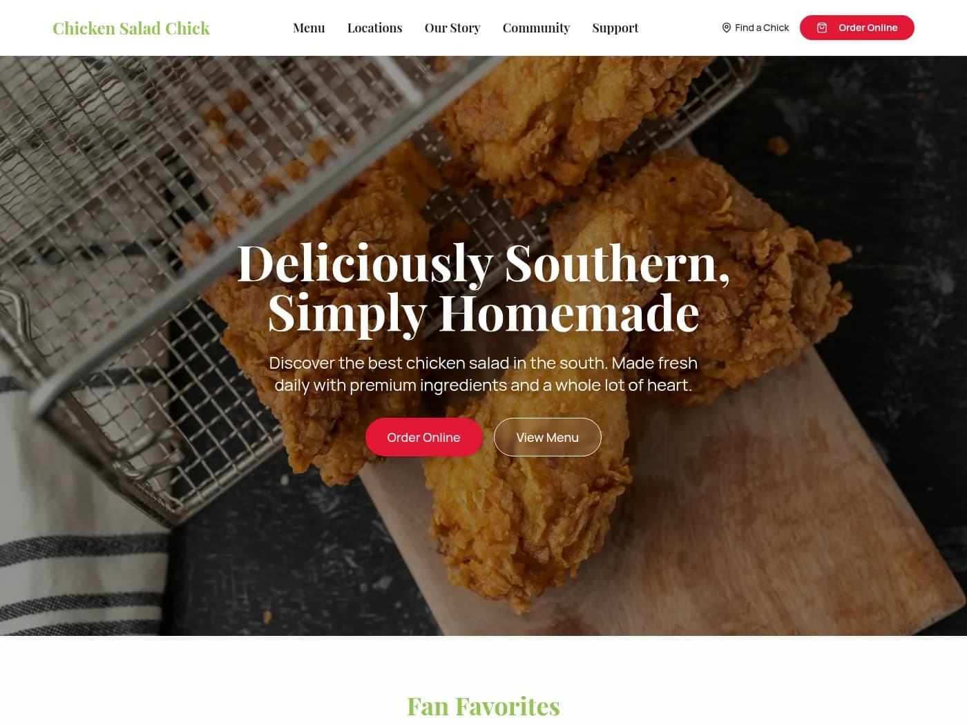 Chicken Salad Chick Full Website Clone