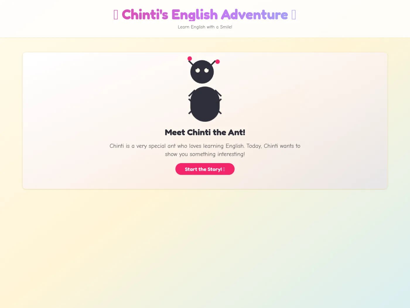 Chinti's English Adventure