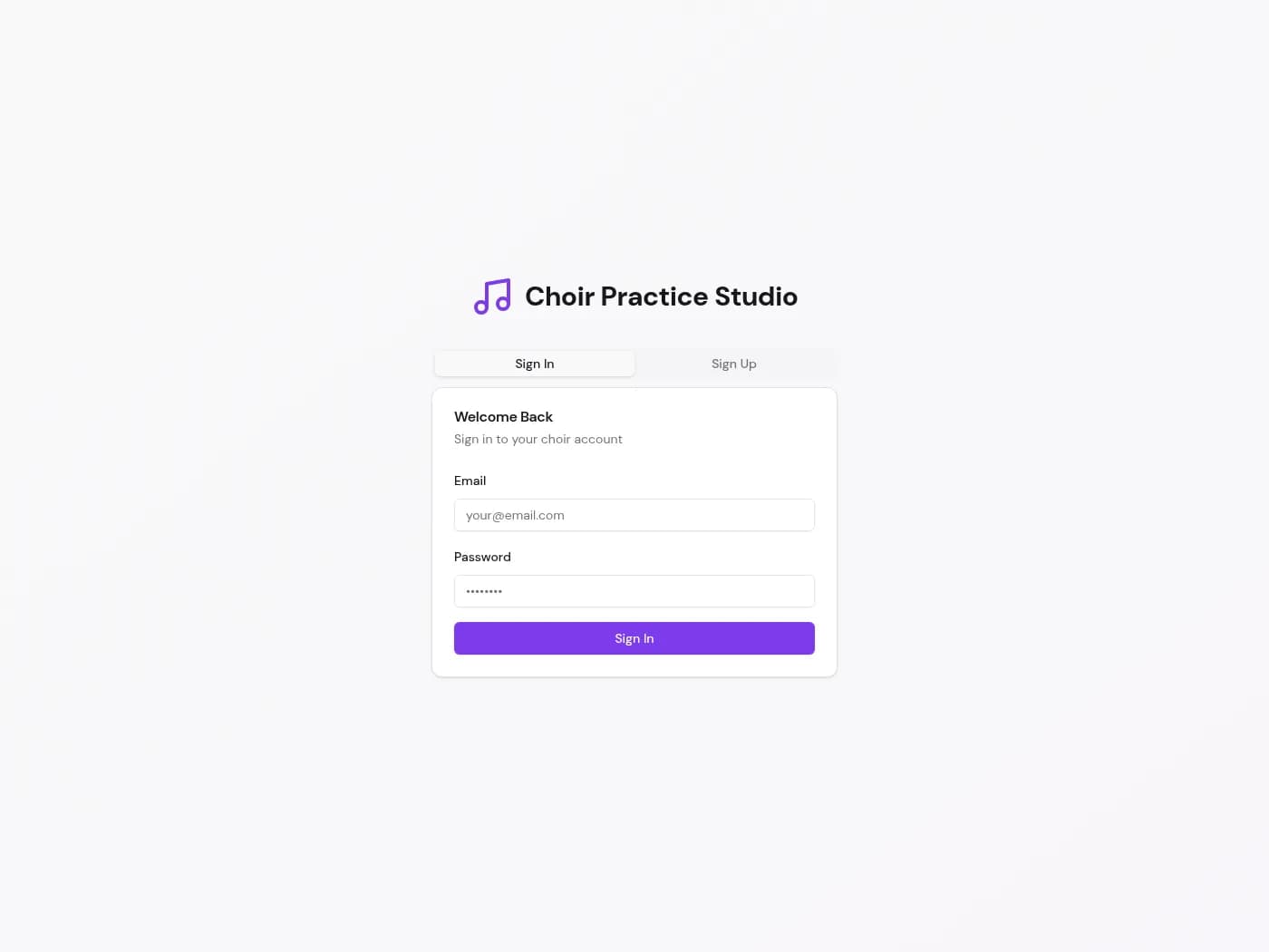 Choir Practice Studio: Collaborative Song Rehearsal for Choirs