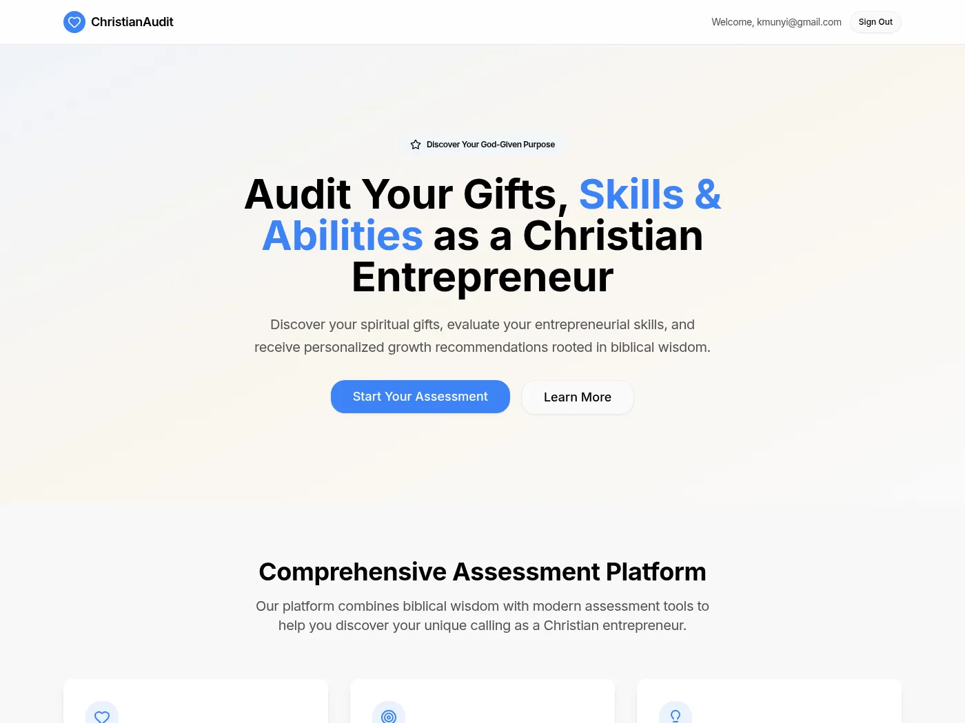 Christian Youth Entrepreneur Audit Platform