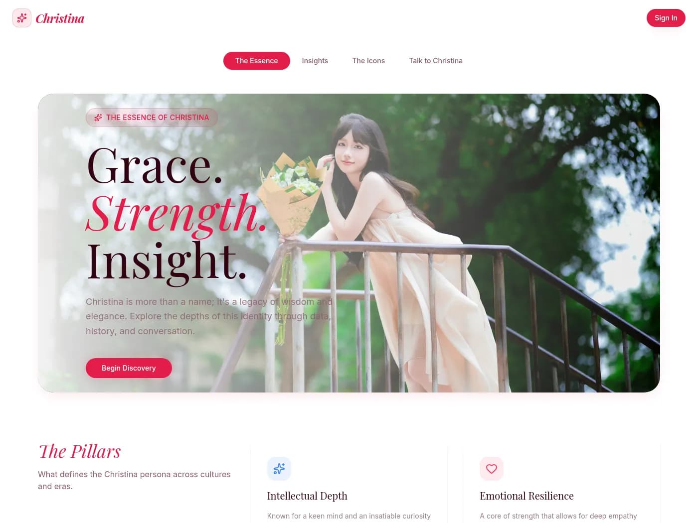 Christina Insight App