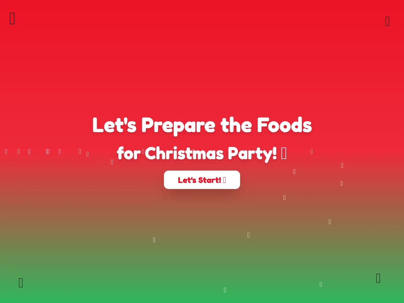 Christmas Food Party: Interactive Learning Game for Young Children
