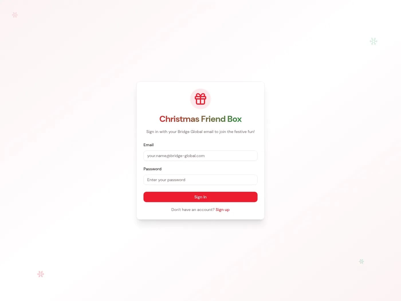 Christmas Friend Box Employee Secret Gift Game Platform