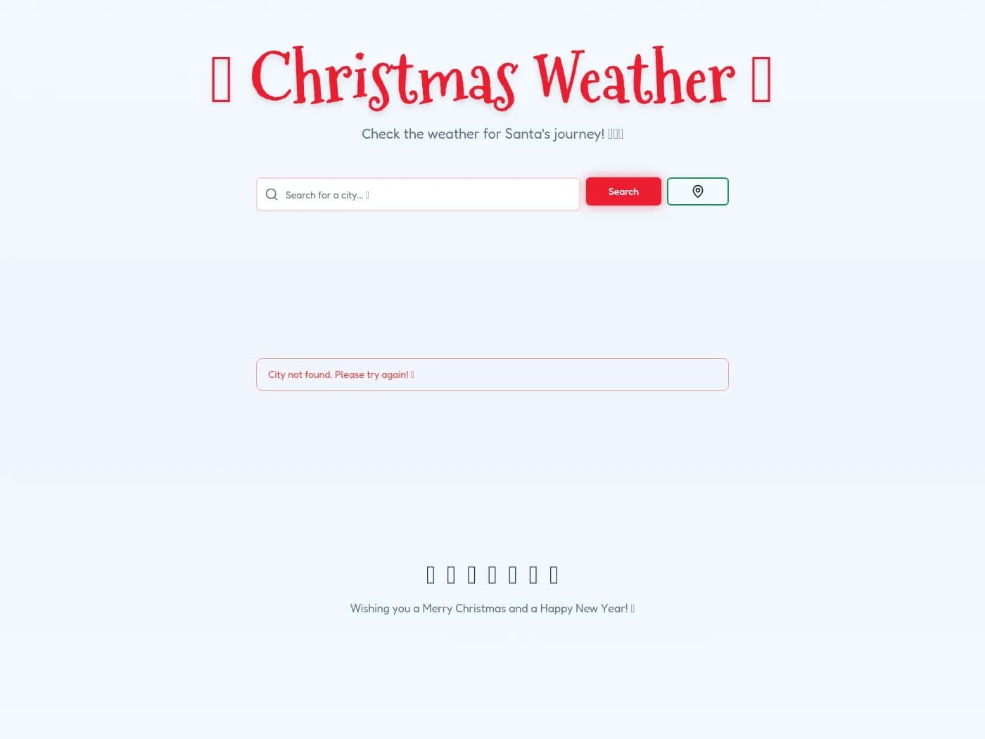 Christmas Weather App